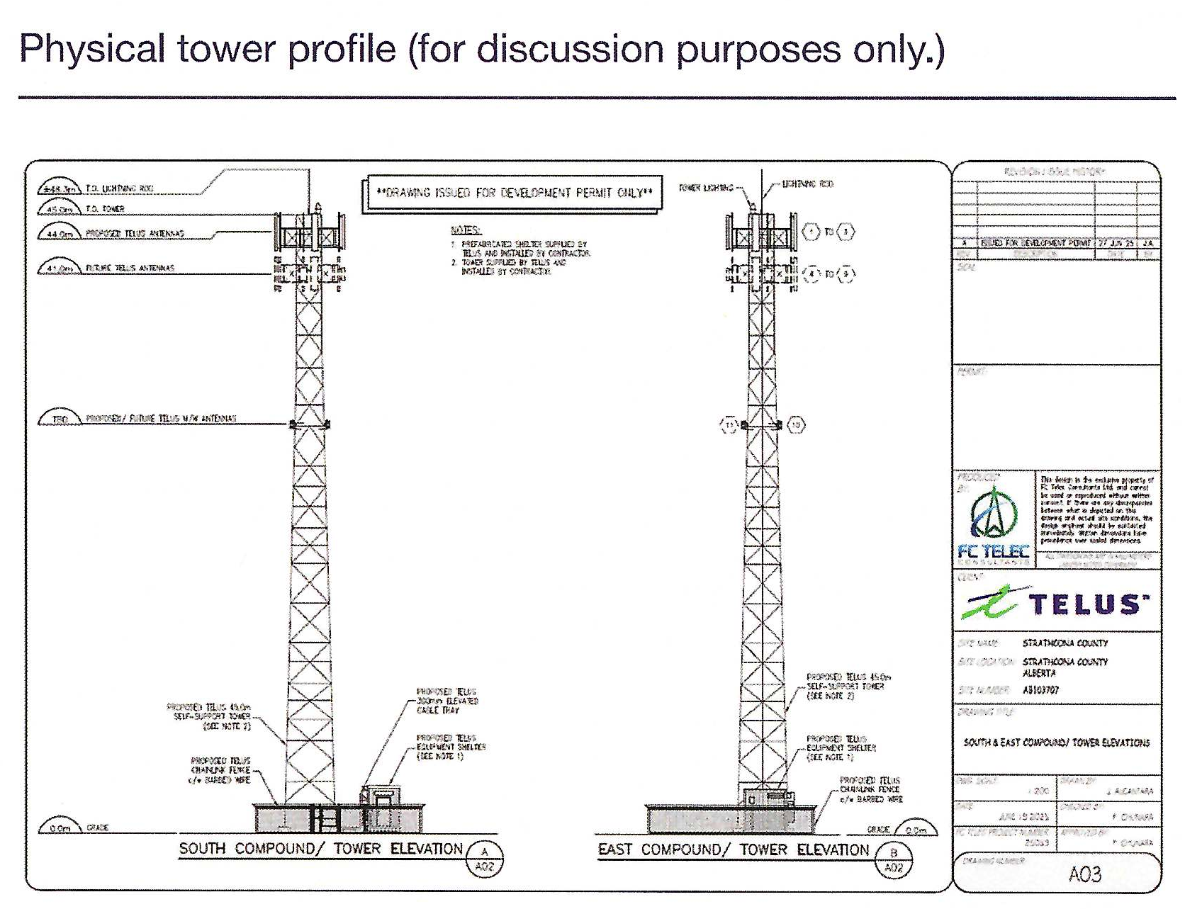 Telus Proposal - Sconadale Cell Tower Information